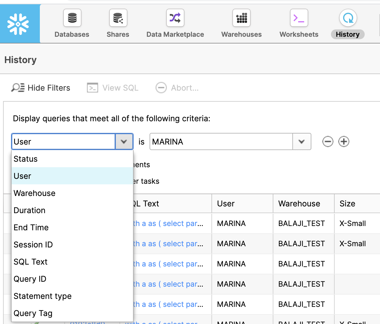 Viewing original SQL text of an edited query from History section of ...
