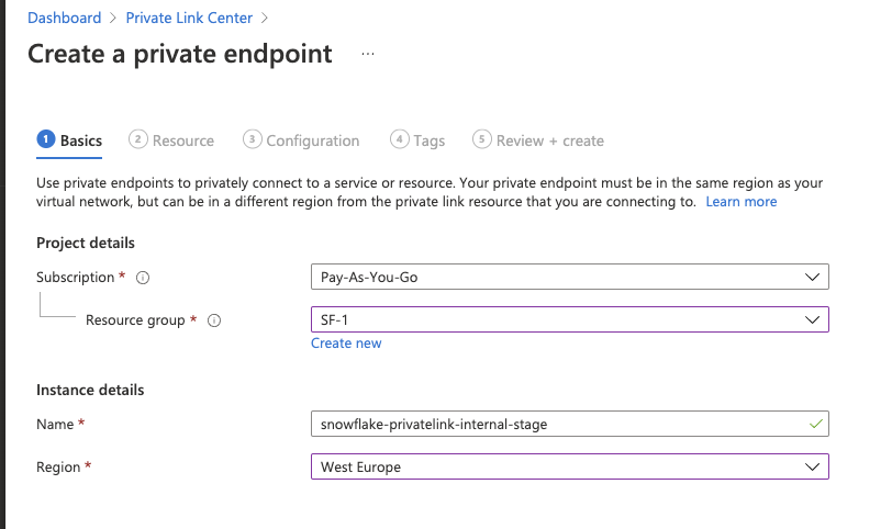 HOW TO: configure private connectivity to Internal Stages with Azure ...